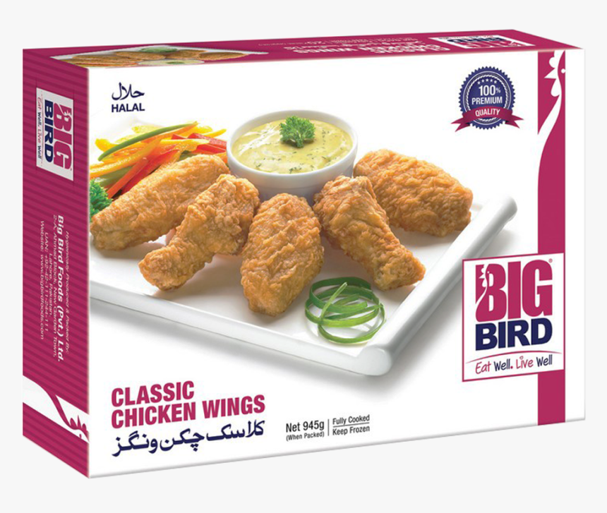 Big Bird Classic Chicken Wings 945 Gm - Big Bird Food Pvt Ltd, HD Png ...