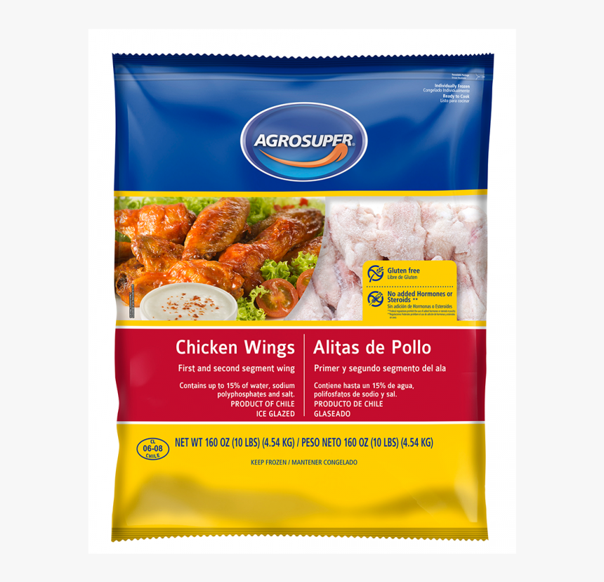 Chickenwings 10lb - Agrosuper Boneless Skinless Chicken Breast, HD Png ...