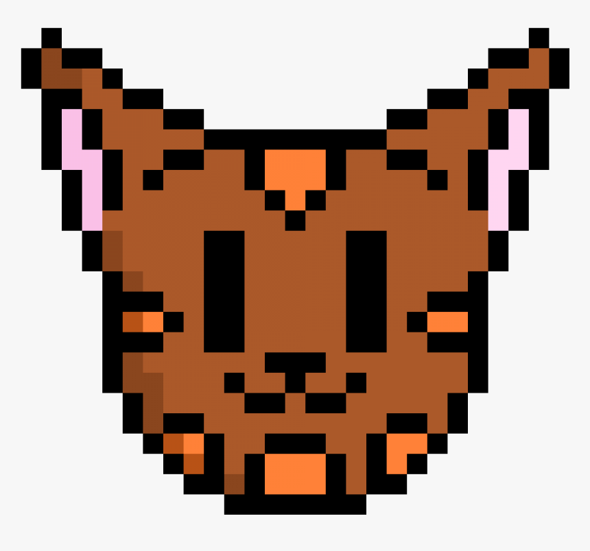 Cat Head Pixel Art, HD Png Download , Transparent Png Image - PNGitem