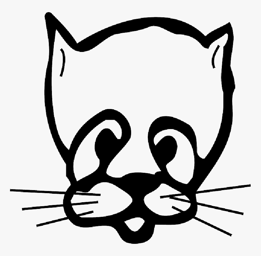 Sad Cat Face Drawing Svg Clip Arts - Clip Art, HD Png Download ...