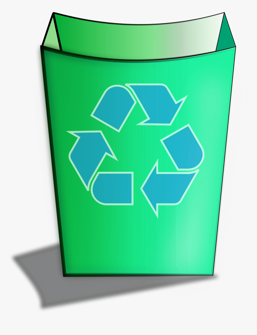Green Recycle Bin Clip Arts - Recycle Can Clip Art, HD Png Download ...