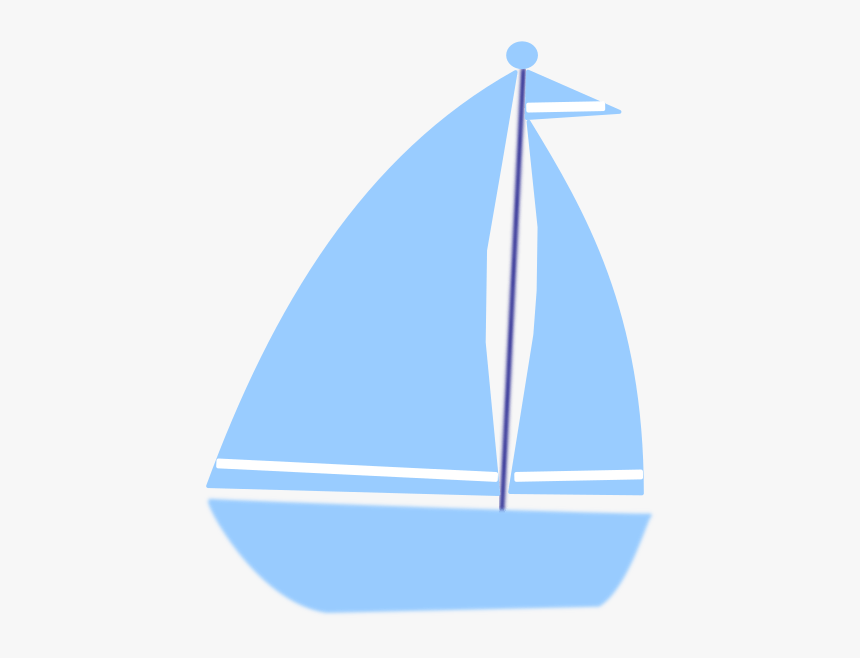 Blue Sail Boat Clip Art