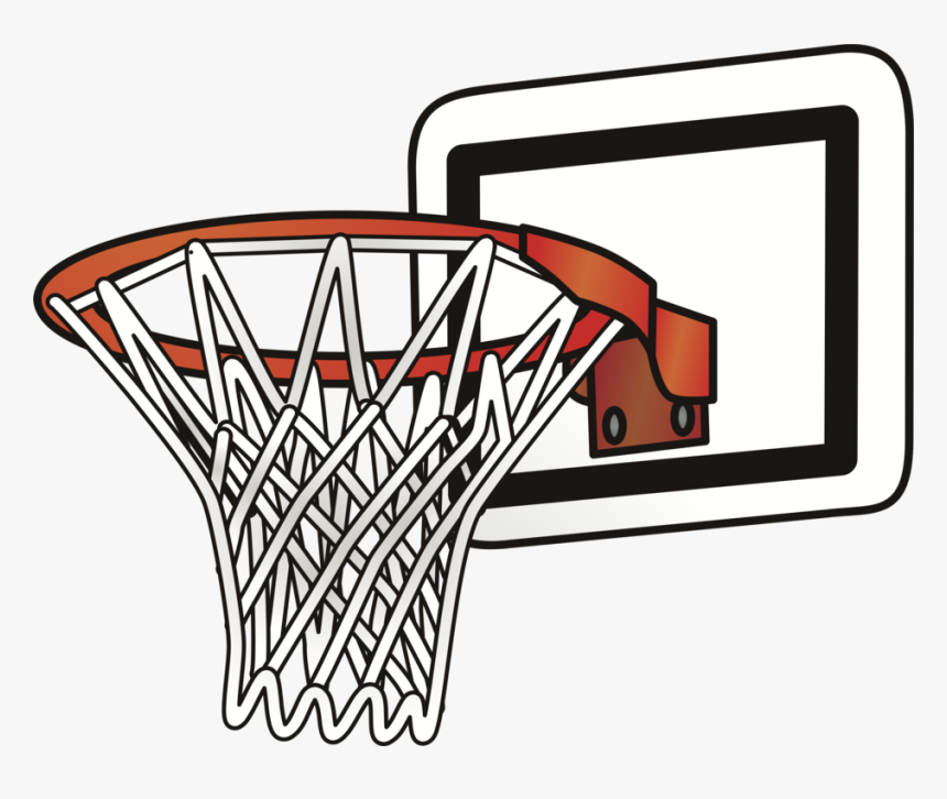 Line Hoop - Transparent Basketball In Hoop Png, Png Download ...