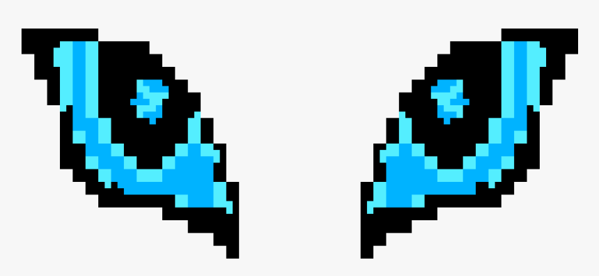 Blue Nova Cat Eyes - Pixel Art Cat Eye, HD Png Download , Transparent ...