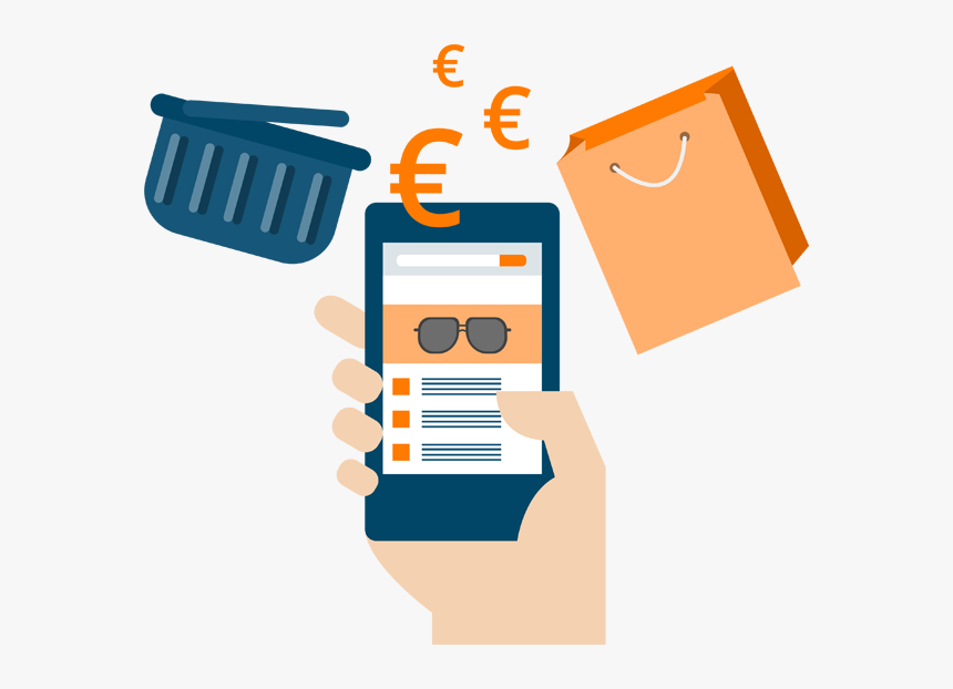 E-commerce Online Shopping Product Online And Offline - Online Shop Png ...