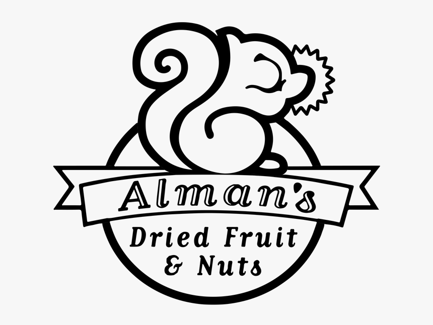 Almans Dried Fruits And Nuts Black Logo, HD Png Download , Transparent ...