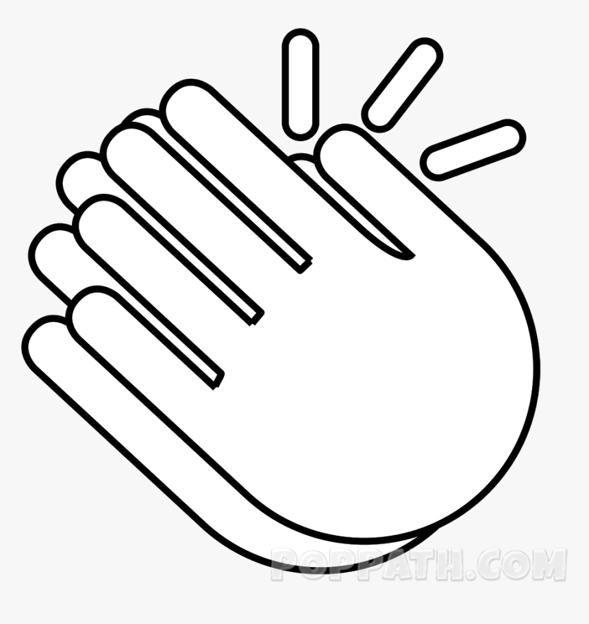 Drawing Of Hands Clapping, HD Png Download , Transparent Png Image ...