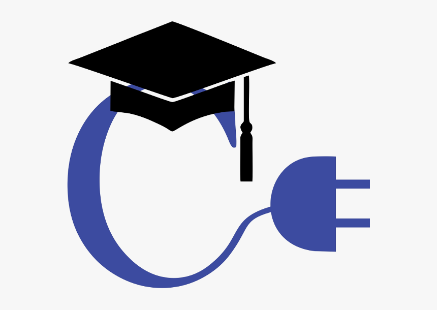 Industry Clipart Mechanical Engineering - Graduation Cap Silhouette Png ...