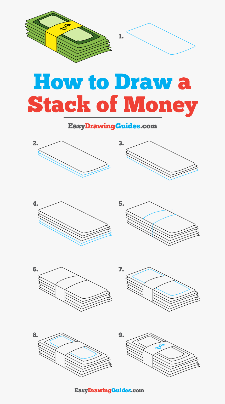 How To Draw Stack Of Money - Startup Company, HD Png Download ...