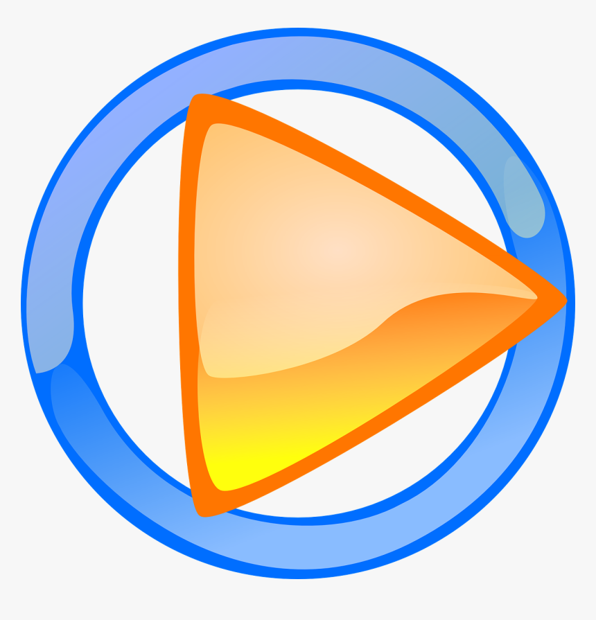 Triangle,area,symbol - Colorful Play Button Transparent, HD Png ...
