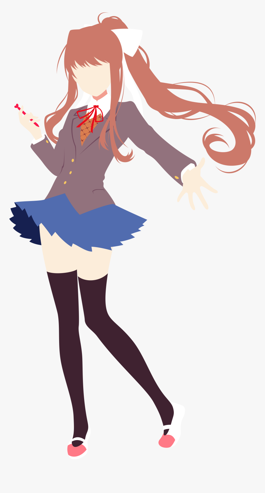 Doki Doki Literature Club Monika, HD Png Download , Transparent Png ...