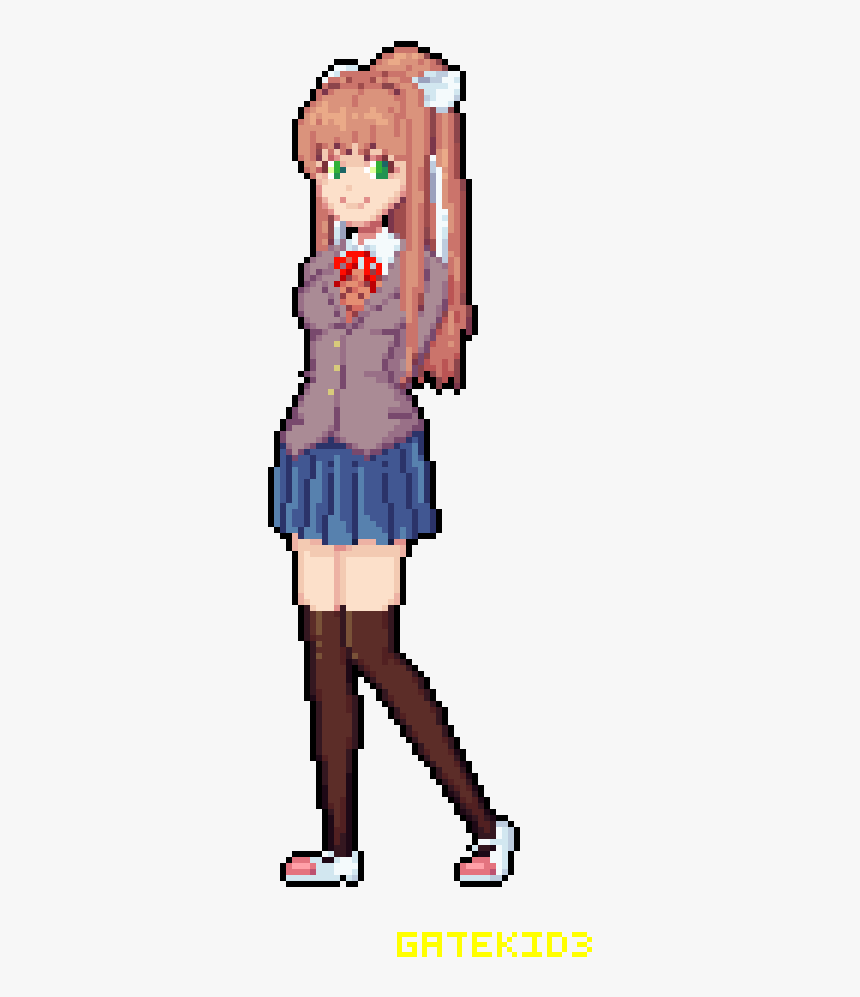 Ddlc Minecraft Pixel Art, HD Png Download , Transparent Png Image - PNGitem