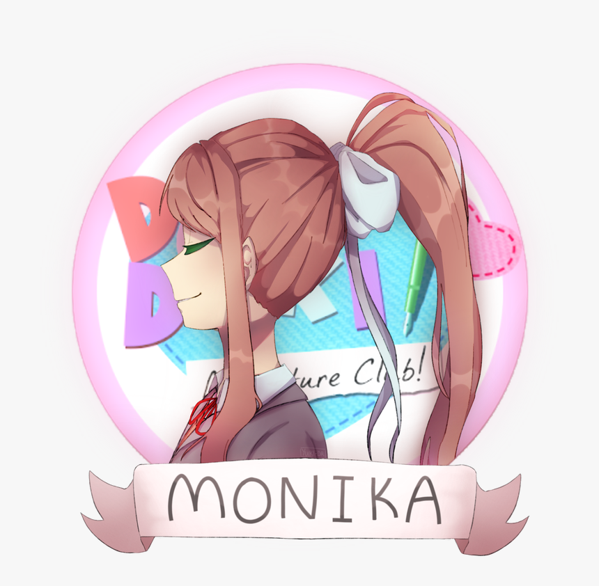 Just Monika Transparent - Just Monika Png, Png Download , Transparent ...