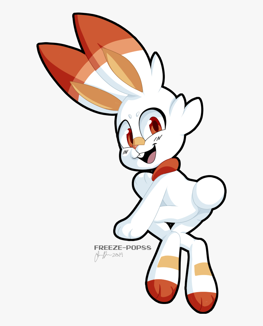 [patreon Fanart] Scorbunny - Fanart Scorbunny, HD Png Download ...