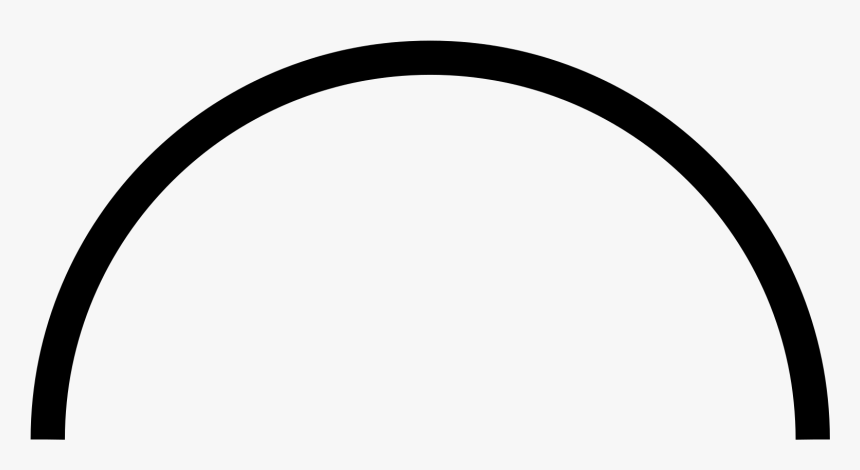 Half Circle Outline SVG