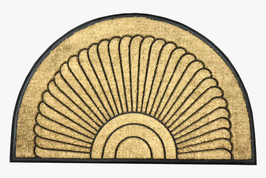 Seashell Half Round Doormat - Crescent Door Mats, HD Png Download ...