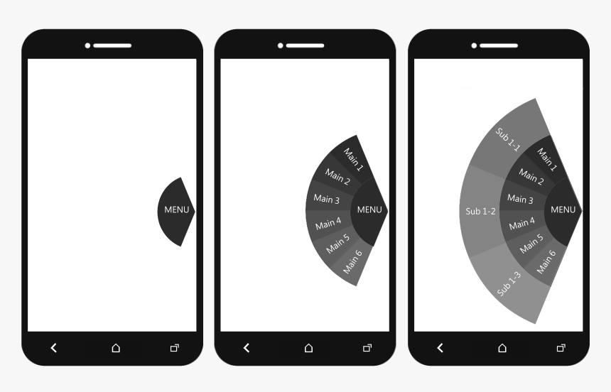 Nested Menu Design Mobile, HD Png Download , Transparent Png Image ...