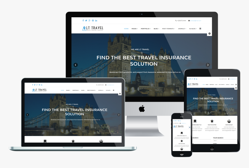 Responsive Website Mockup Png, Transparent Png , Transparent Png Image ...