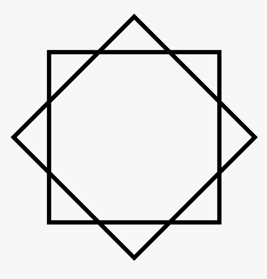 8 Pointed Square Star, HD Png Download , Transparent Png Image - PNGitem