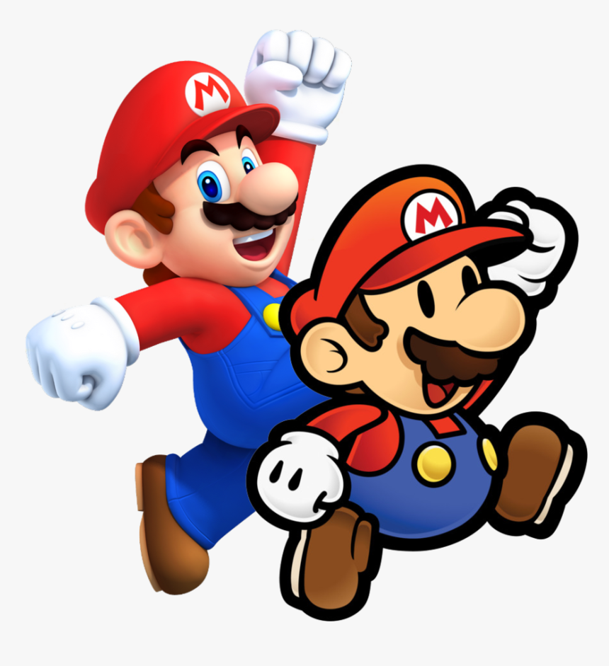 Transparent Mario Jumping Png - Paper Mario, Png Download , Transparent ...