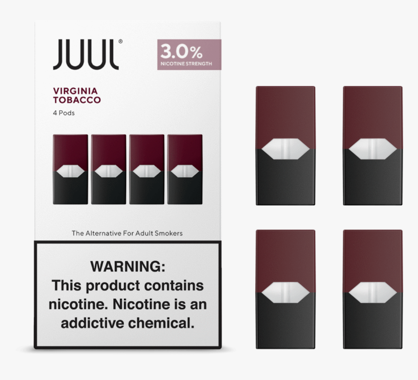 Transparent Juul Png - Juul Pods Virginia Tobacco, Png Download ...