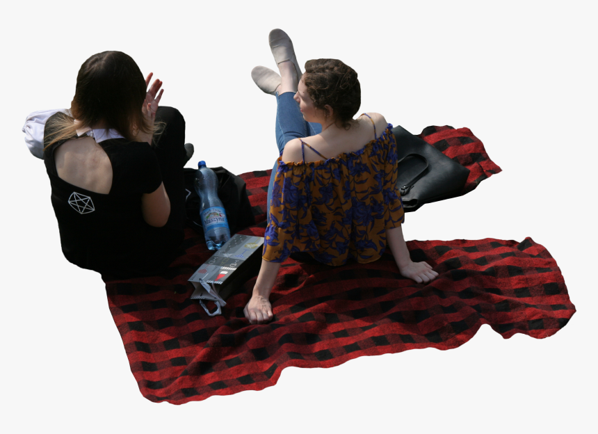 Cut Out People From Above Sitting, HD Png Download , Transparent Png ...