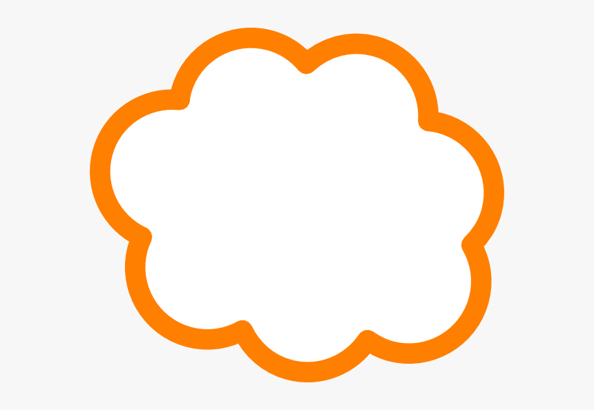 Orange Cloud Clip Art, HD Png Download , Transparent Png Image - PNGitem