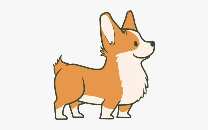 Cartoon Corgi Transparent Background, HD Png Download , Transparent Png ...