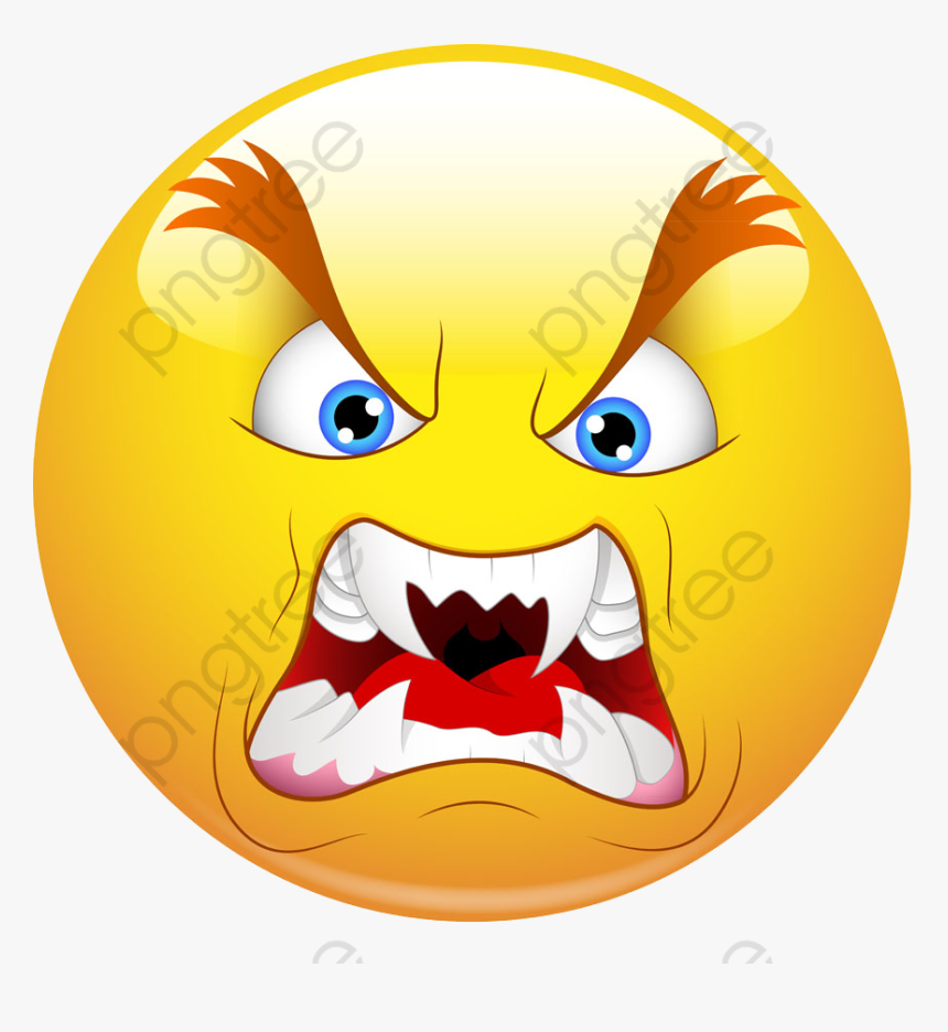 Angry Face - Ugly Emoji, HD Png Download , Transparent Png Image - PNGitem