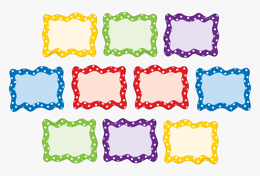 Polka Dot - Printable Polka Dot Border, HD Png Download , Transparent ...