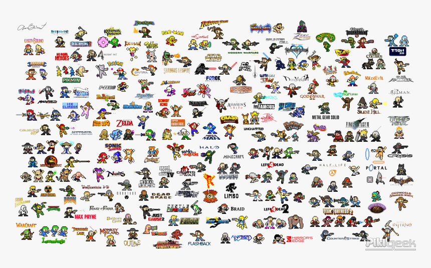 Download Nintendo Png File - Retro Video Games Characters, Transparent ...