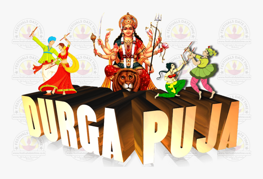 Durga Puja Transparent Png Wa - Happy Durga Puja Png, Png Download ...