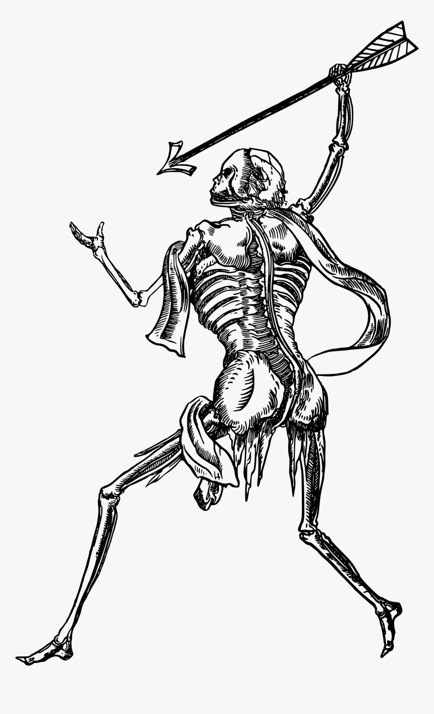 Skeleton Warrior Clip Arts - Skull Drawing, HD Png Download ...