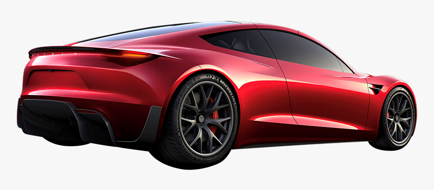 Tesla Roadster 2 In Red Von Der Seite - Tesla Roadster Png, Transparent ...