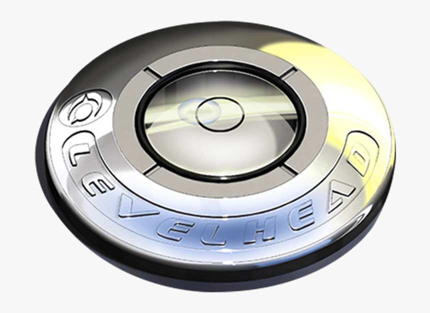 Silver Circular Ball Marker - Bubble Level Ball Marker, HD Png Download ...