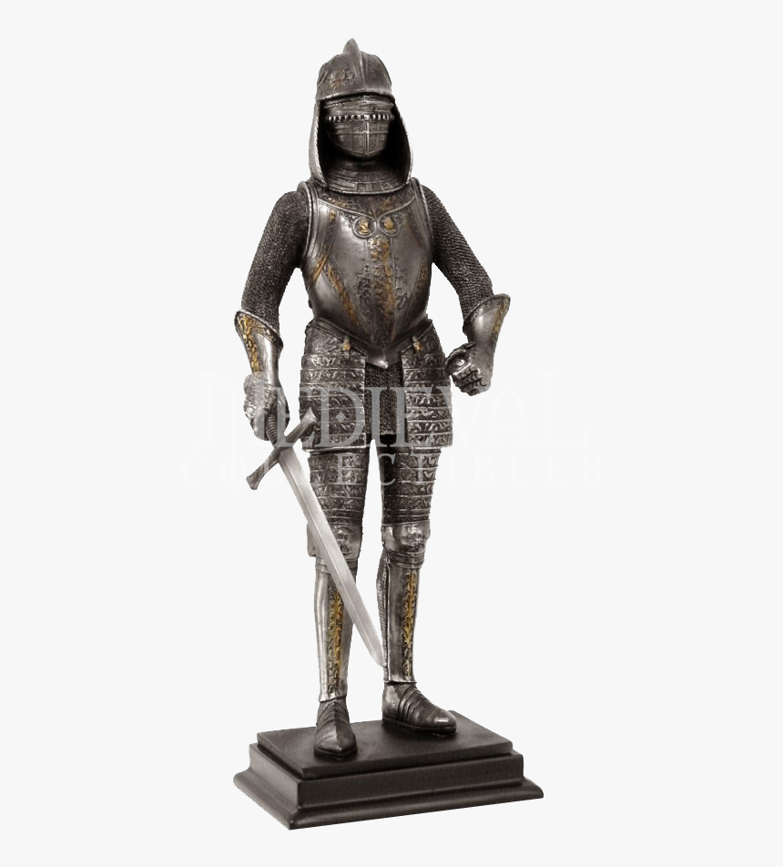 Standing Medieval Knight Statue - Knight, HD Png Download , Transparent ...
