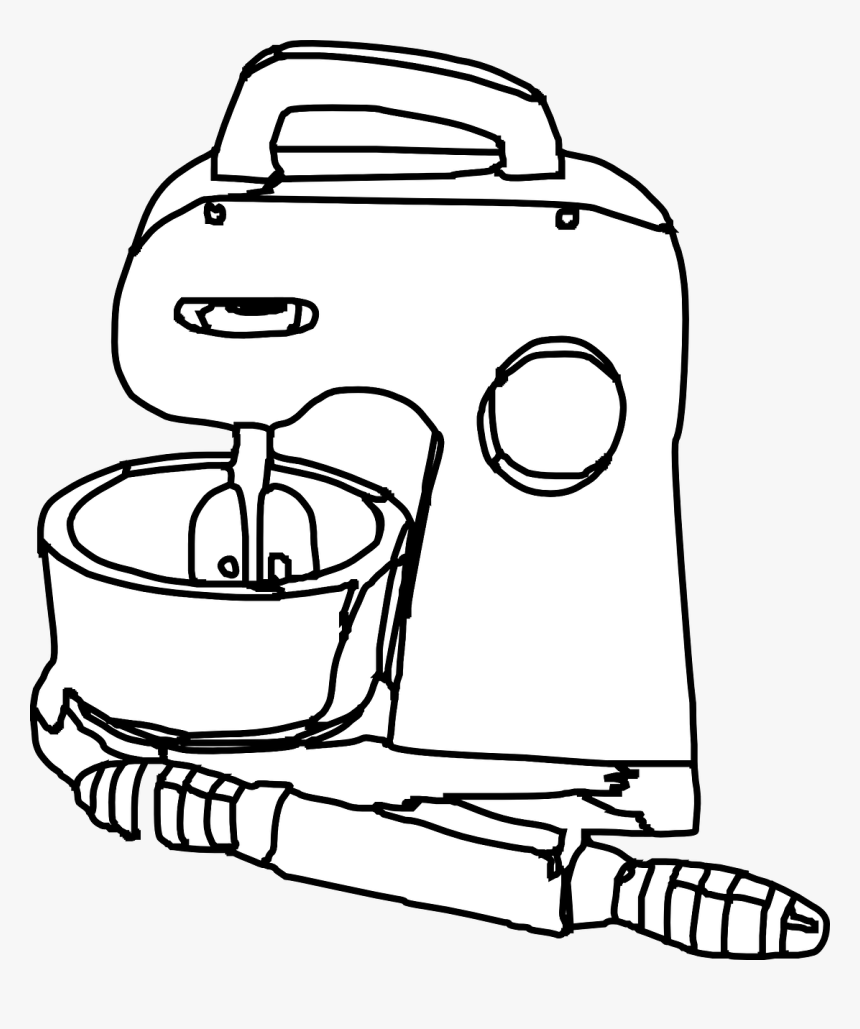 Cake Mixer Outline, HD Png Download , Transparent Png Image - PNGitem