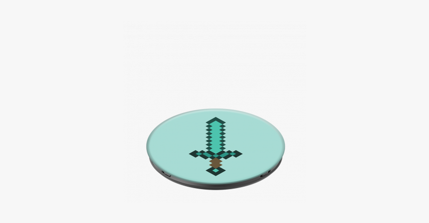 Popsockets Minecraft Sword Title Popsockets Minecraft - Circle, HD Png ...