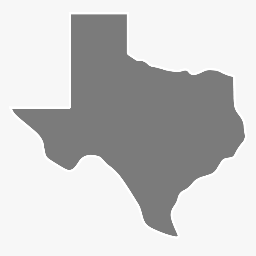 Texas Silhouette - Texas With Heart, HD Png Download , Transparent Png ...
