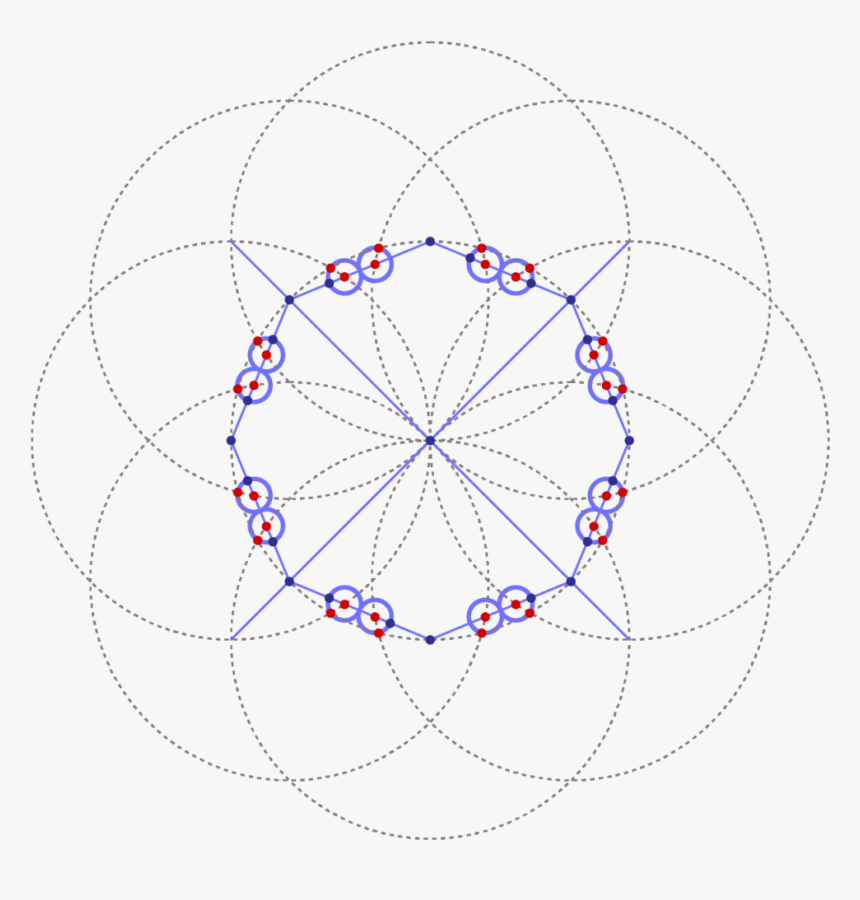 The Little Circles Mark Points On The Octagon - Circle, HD Png Download ...