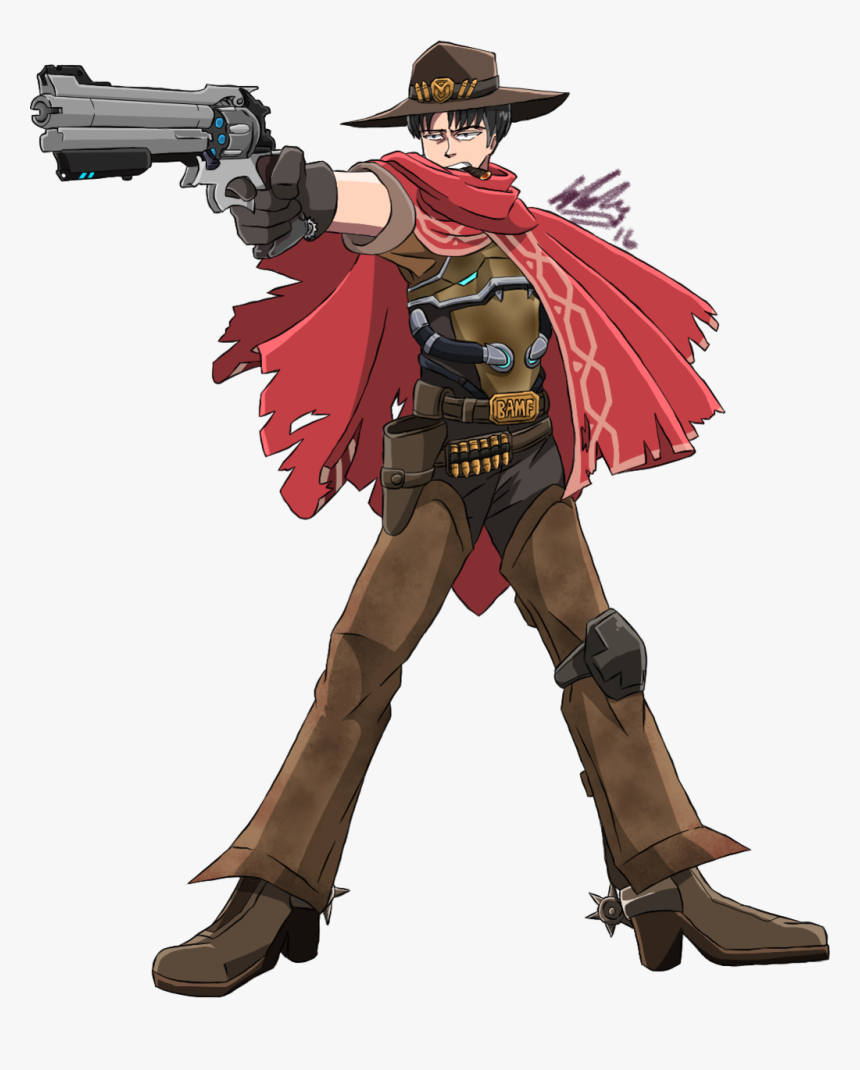 Mccree Png - Overwatch Attack On Titan, Transparent Png , Transparent ...
