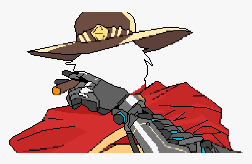 Mccree Hat Drawing, HD Png Download , Transparent Png Image - PNGitem