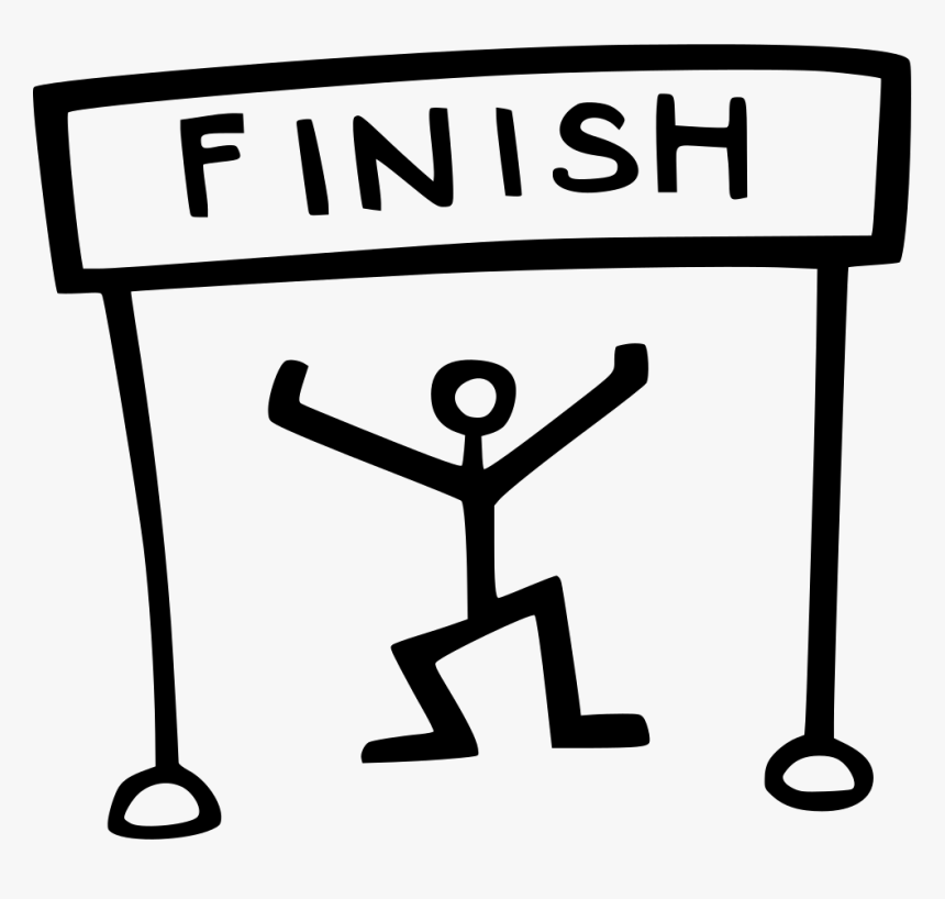 Finish Line Runner - Transparent Finish Line Clipart, HD Png Download ...