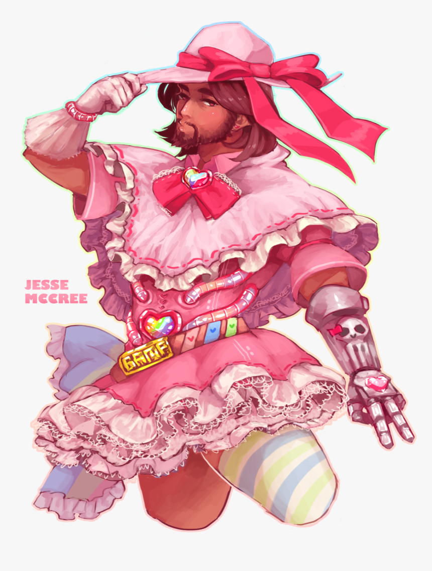 Pink Mccree Skin Please ” @toddnet - Jesse Mccree Fanart Chibi, HD Png ...