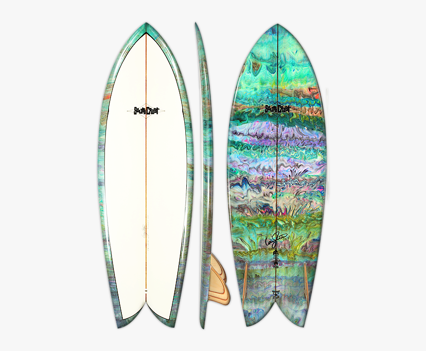 The Old School Fish - Twin Fin Retro Fish Surfboard, HD Png Download ...