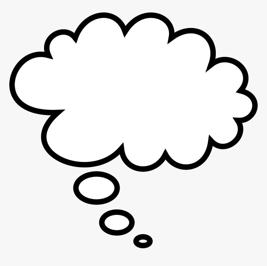 Public Domain Clip Art - White Thinking Cloud Png, Transparent Png ...