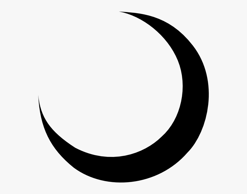 Clip And White - Crescent Moon Vector Png, Transparent Png ...