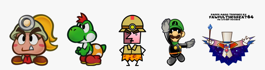 Paper Mario Trophies Smash, HD Png Download , Transparent Png Image ...