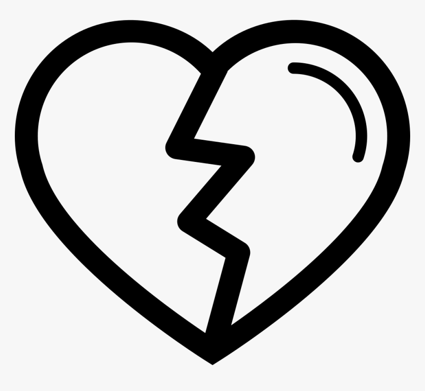 Heart Shape With Crack Variant - Heart With Crack, HD Png Download ...