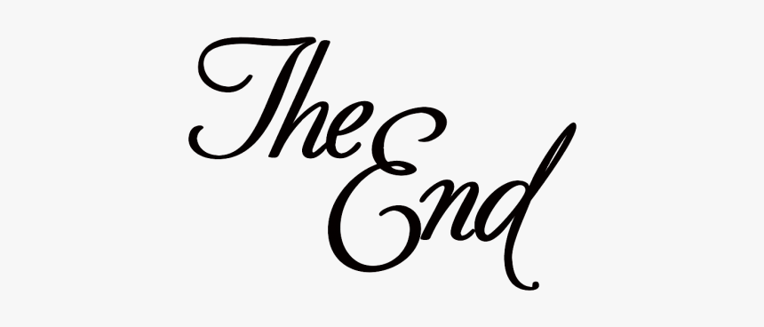 The End Png - Calligraphy, Transparent Png , Transparent Png Image - PNGitem